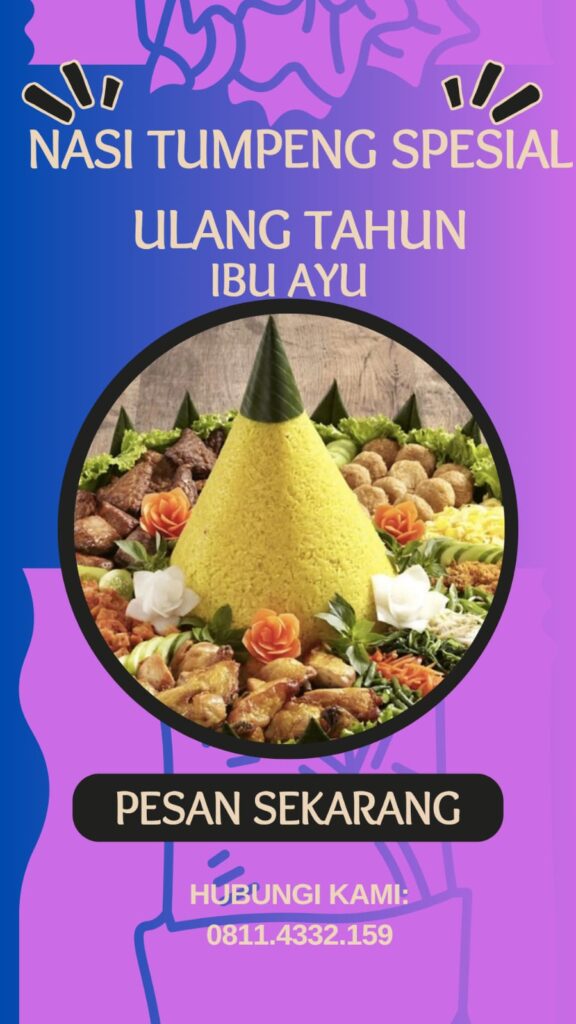 Nasi Tumpeng Spesial Ulang Tahun - CATERING MANADO #1